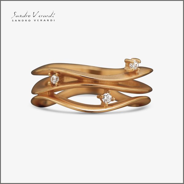 Silver Ring “Oceanic Elegance” – Sandro Verardi