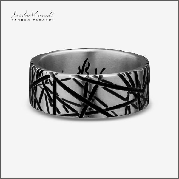 Silver Ring “Broken Mirrors” – Sandro Verardi