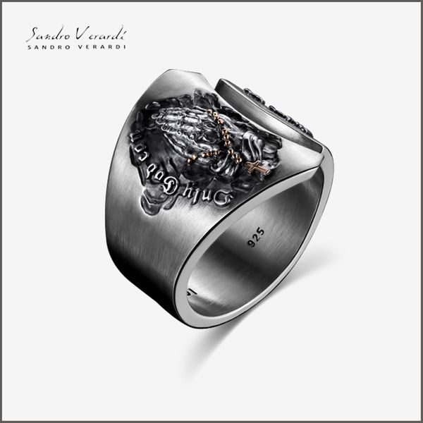 Silver Ring "Praying Hands" – Sandro Verardi