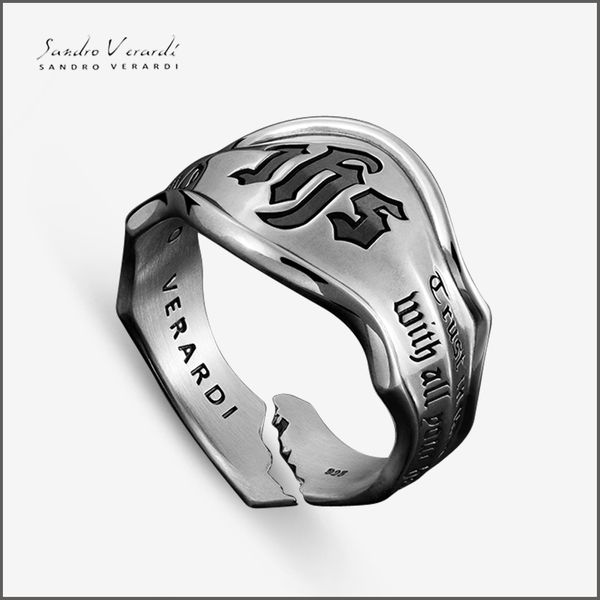 Silver Ring IHS by Sandro Verardi